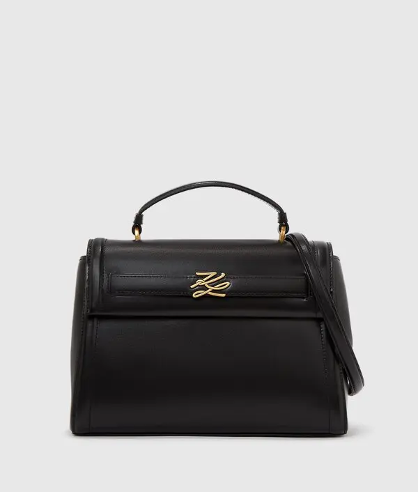 Karl Lagerfeld K/autograph Top Handle Bag - Black/gold