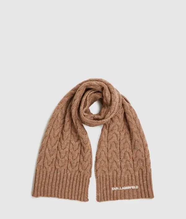 Karl Lagerfeld Cable-knit Scarf