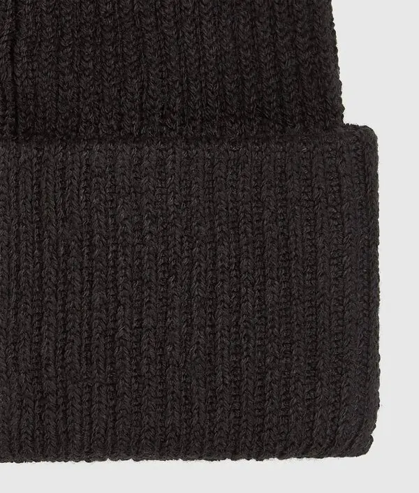 KL JEANS Jeans Logo Patch Long Beanie - Black