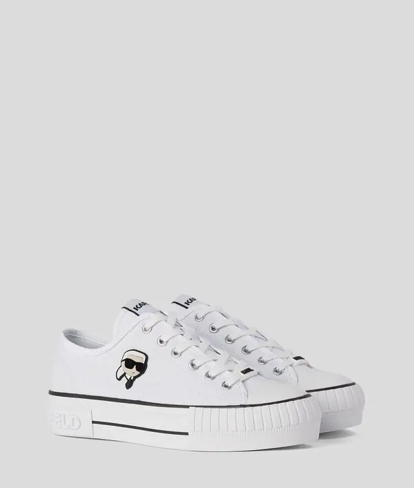 Karl Lagerfeld Ikon Kampus Max Canvas Sneakers - White