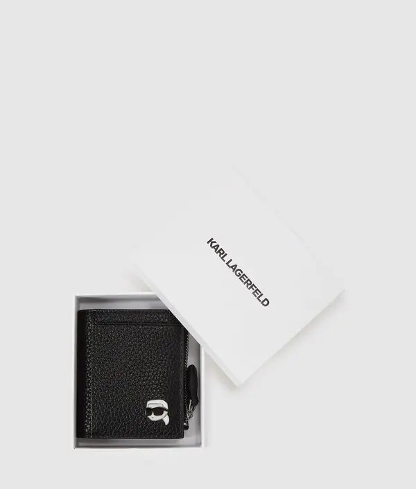 Karl Lagerfeld Ikon Pebble Small Bi-fold Wallet