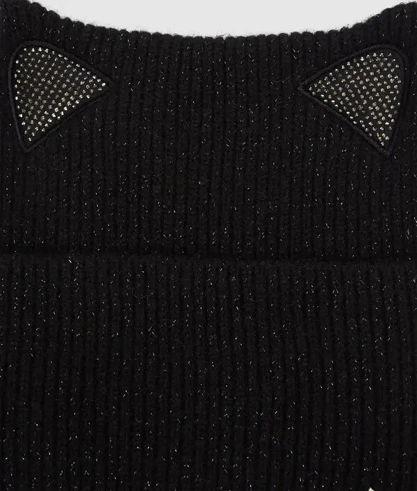 Karl Lagerfeld Choupette Beanie With Studded Cat Ears