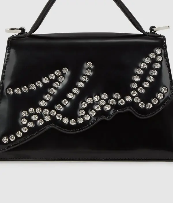 Karl Lagerfeld K/signature Small Studded Crossbody Bag
