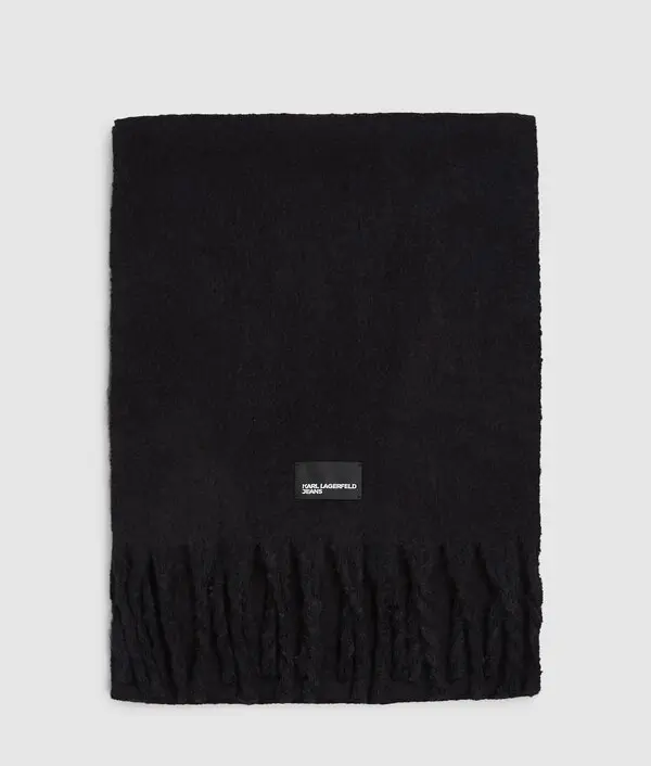 KL JEANS Fluffy Scarf - Black