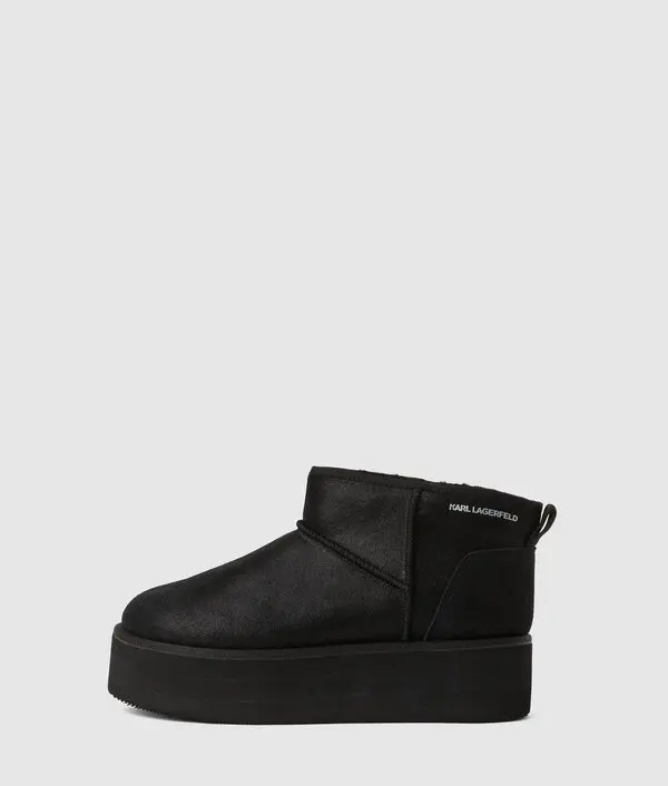 Karl Lagerfeld Thermo Pull-on Ankle Boots - Black