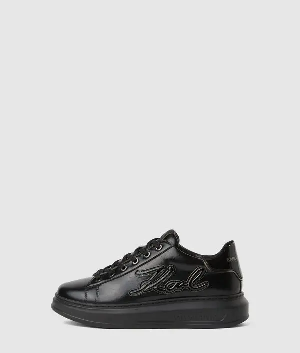 Karl Lagerfeld Signature Kapri Sneakers - Black