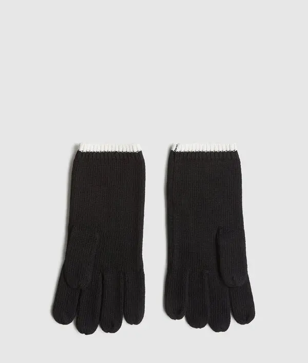 KL JEANS Jeans Logo Knitted Gloves