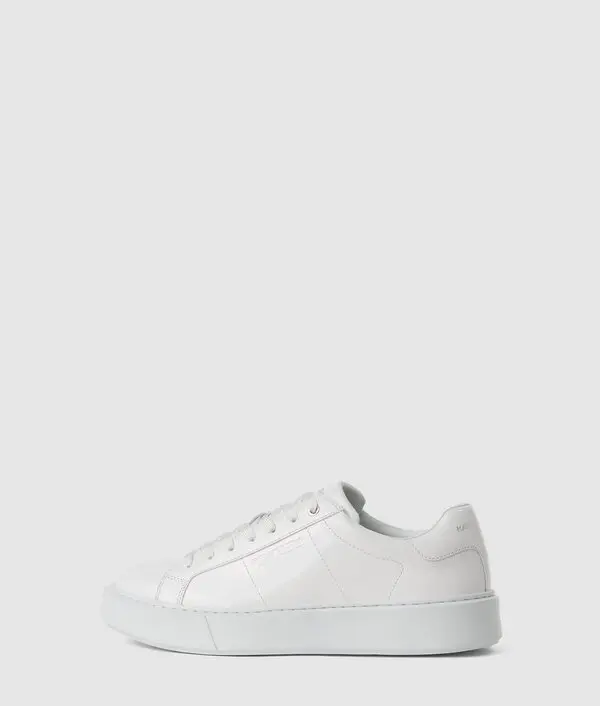 Karl Lagerfeld Maxi Kup Leather Sneakers - White