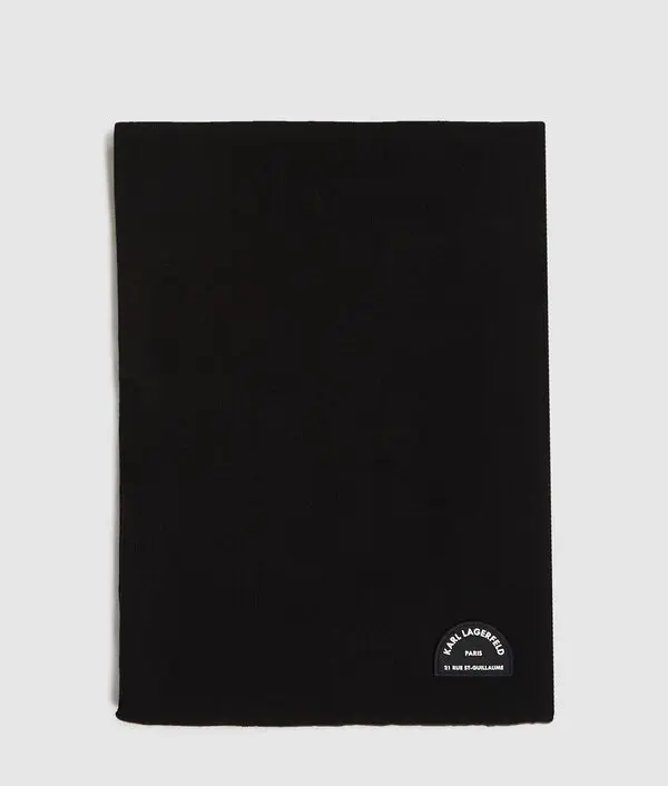 Karl Lagerfeld Rue St-guillaume Scarf - Black