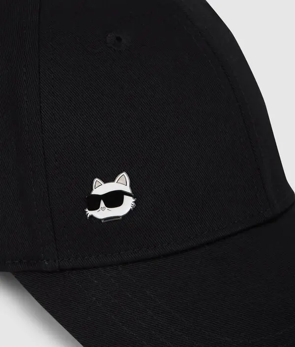 Karl Lagerfeld Ikon Choupette Pin Baseball Cap