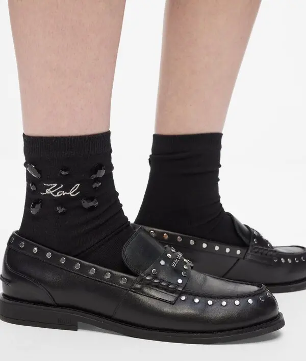 Karl Lagerfeld Signature Gemstone Socks 2 Pack