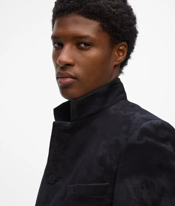 Karl Lagerfeld High Stand Collar Blazer