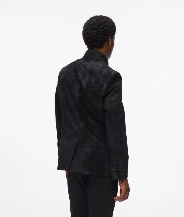 Karl Lagerfeld High Stand Collar Blazer