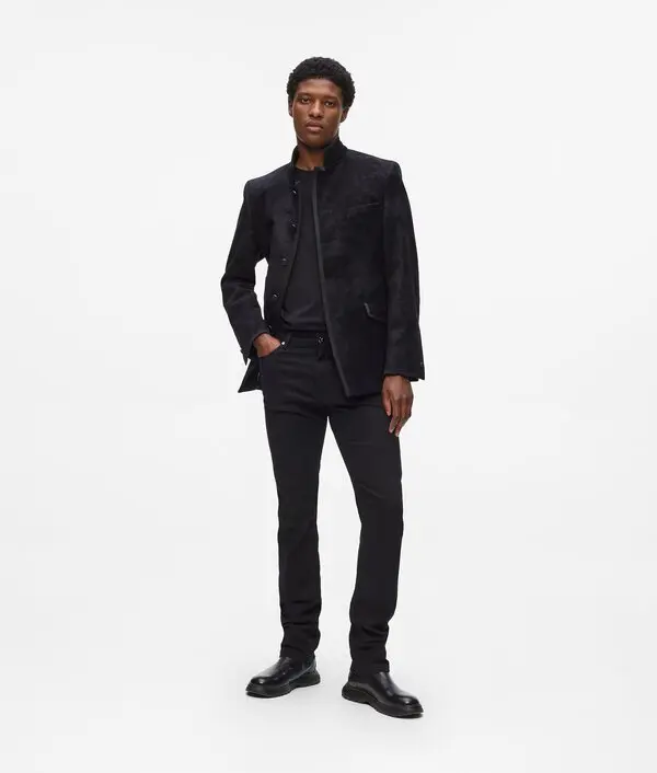 Karl Lagerfeld High Stand Collar Blazer