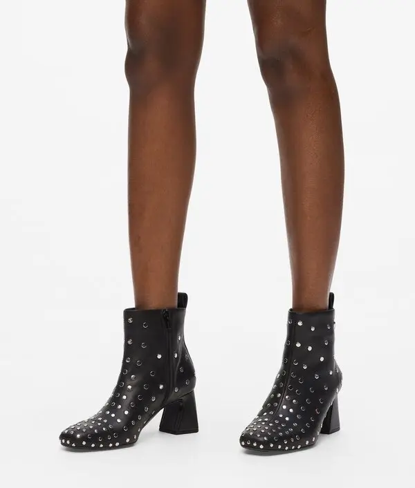 Karl Lagerfeld Beata Studded Ankle Boots