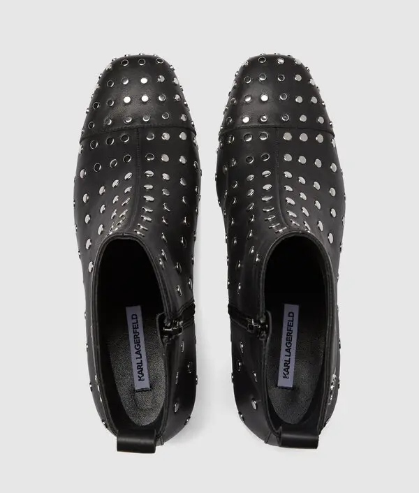 Karl Lagerfeld Beata Studded Ankle Boots