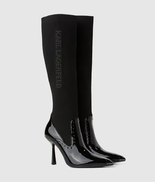Karl Lagerfeld Pandara Tall Studded Boots