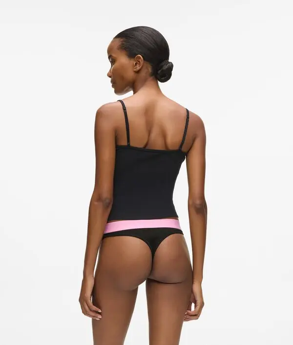Karl Lagerfeld Logo Tab Thong – 7 Pack - Multicolor-band