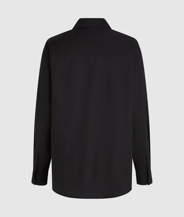 KL JEANS Jeans Oversized Cotton Oxford Shirt - Black
