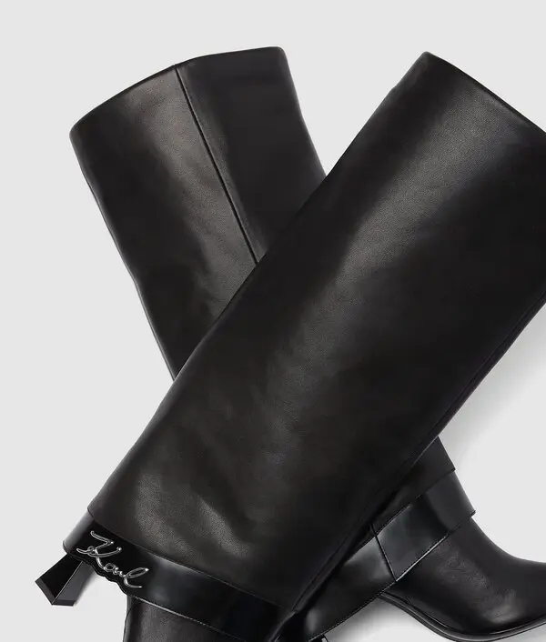 Karl Lagerfeld Tall Fold-down Boots