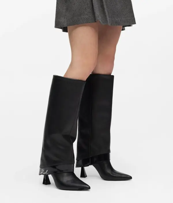 Karl Lagerfeld Tall Fold-down Boots