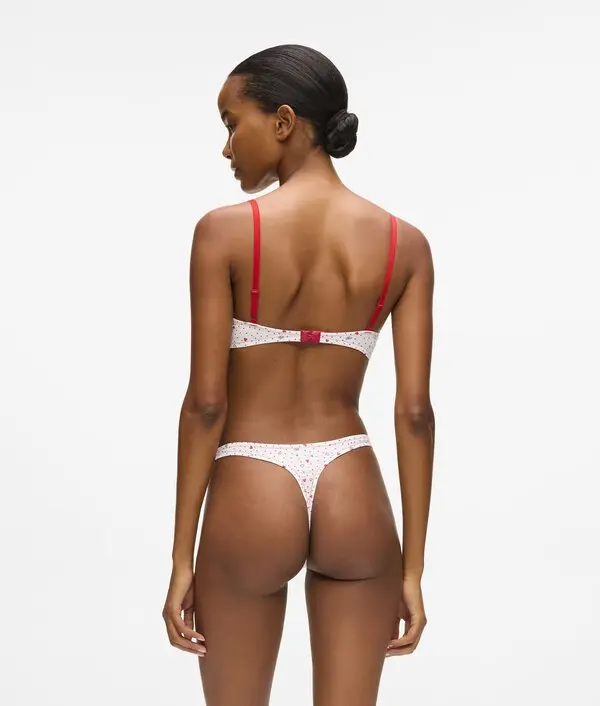 Karl Lagerfeld Heart Print Thong