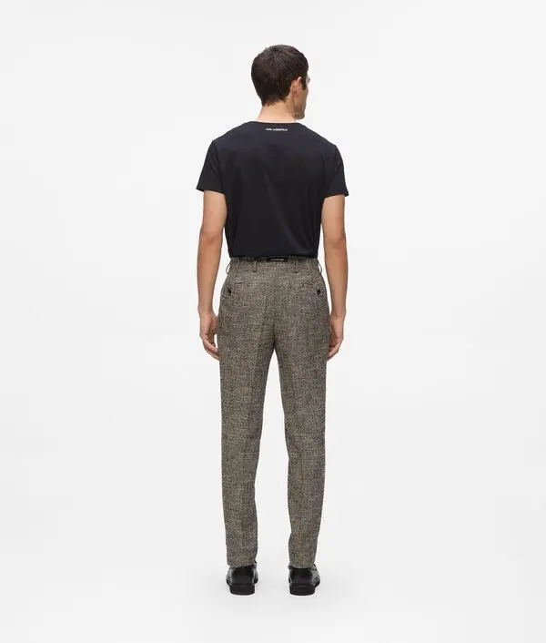 Karl Lagerfeld Tailored Pants In Textured Weave
