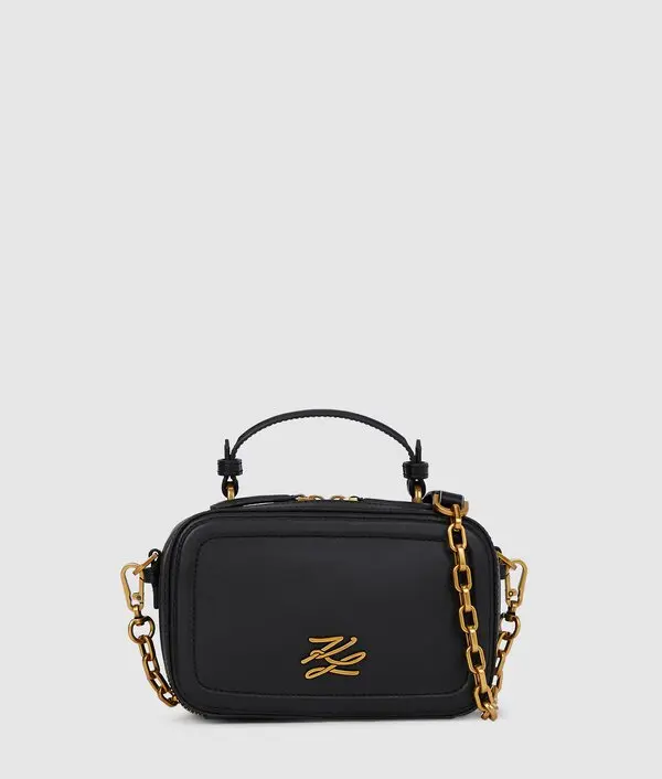 Karl Lagerfeld K/autograph Chain Top Handle Bag - Black/gold