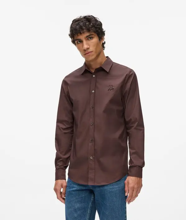 Karl Lagerfeld Monogram Shirt - Fudge