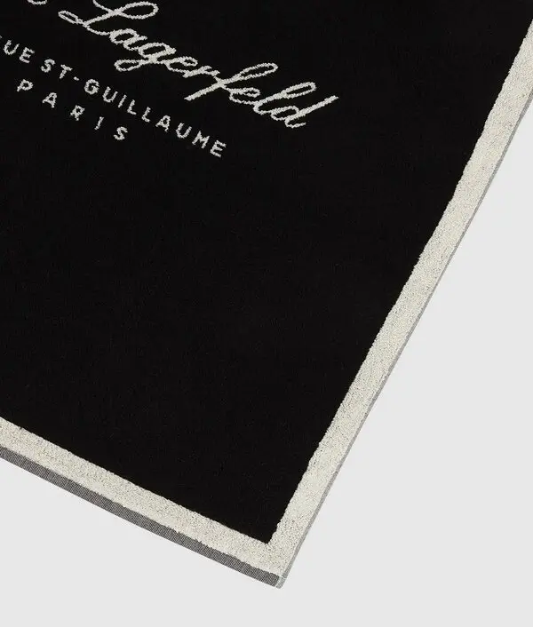 Karl Lagerfeld Crest Beach Towel
