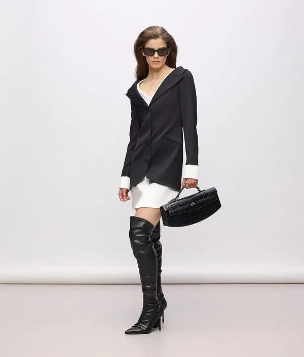 Karl Lagerfeld Kl Studio Tailored Dress - White/black