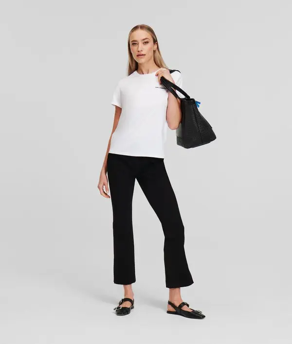 Karl Lagerfeld Organic Cotton Logo T-shirt - White