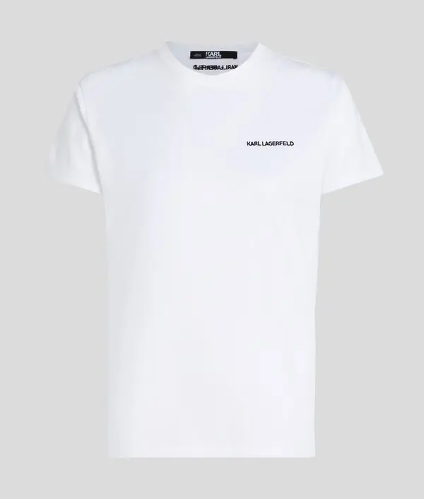 Karl Lagerfeld Organic Cotton Logo T-shirt - White