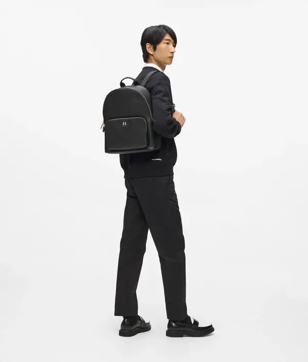 Karl Lagerfeld K/monogram Leather Backpack