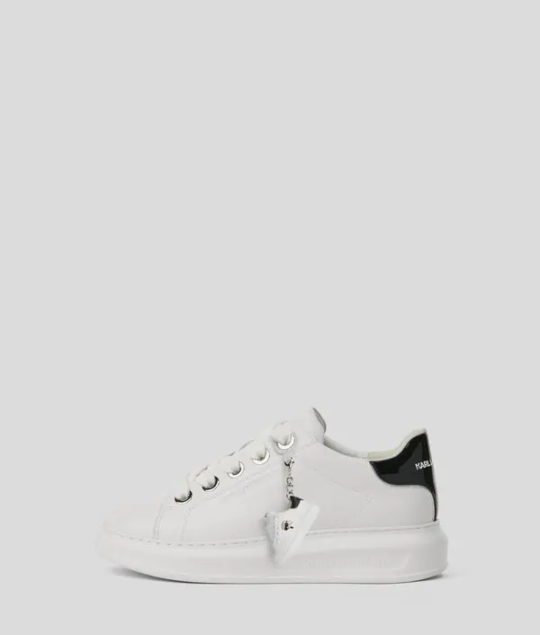 Karl Lagerfeld Kapri Keychain Sneakers - White/black