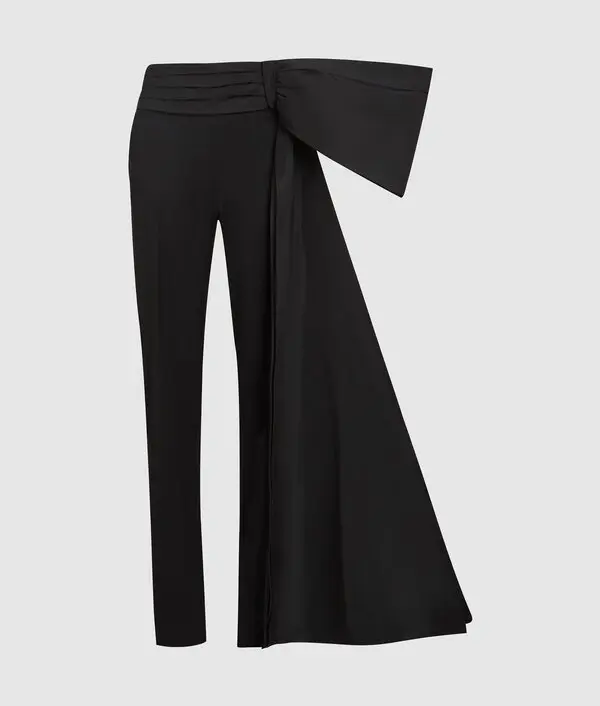 Karl Lagerfeld Studio Bow Detail Tailored Pants