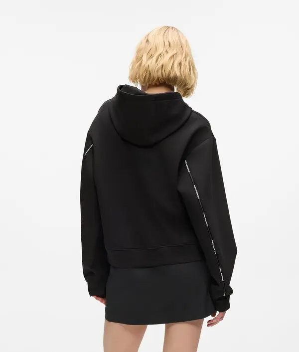 Karl Lagerfeld Logo Tape Cotton-blend Hoodie