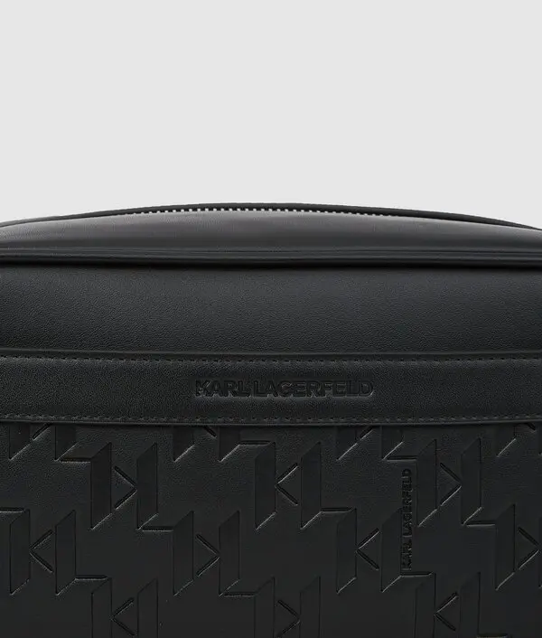 Karl Lagerfeld K/traveller Wash Bag With Embossed Monogram
