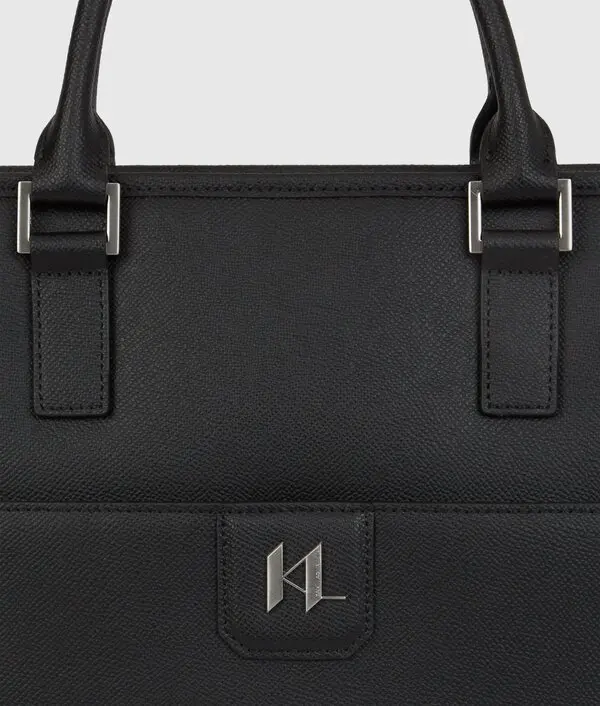 Karl Lagerfeld K/monogram Leather Tote Bag