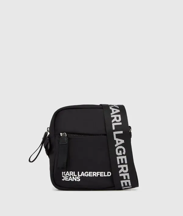 KL JEANS Jeans Nylon Crossbody Bag - Black
