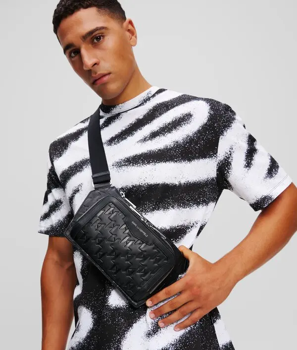 Karl Lagerfeld K/loom Leather Belt Bag