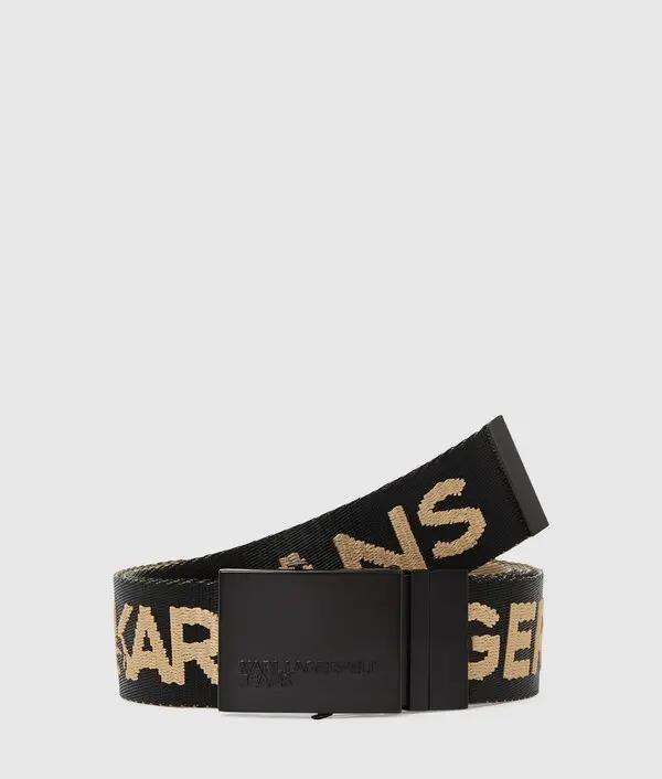 KL JEANS Jeans Reversible Webbing Belt - Travertine