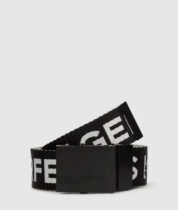 KL JEANS Jeans Reversible Webbing Belt - White