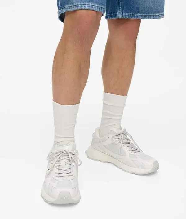Karl Lagerfeld Orion Sidetrim Overlay Sneakers - White