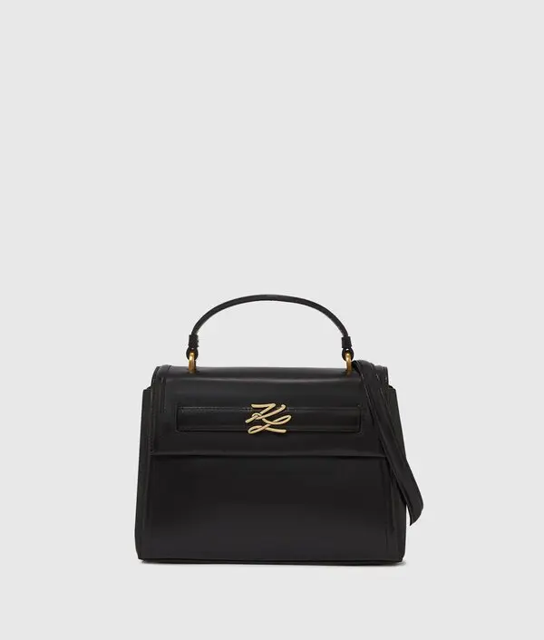Karl Lagerfeld K/autograph Small Top Handle Bag - Black/gold