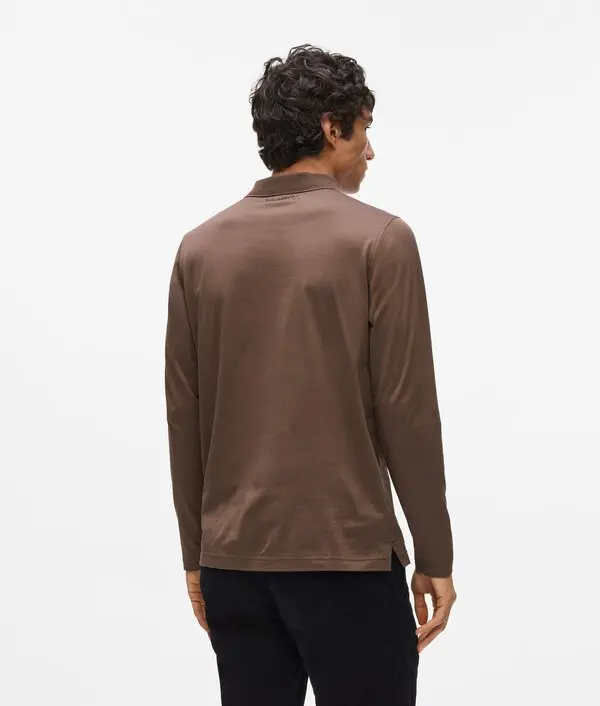Karl Lagerfeld Long-sleeved Polo Shirt