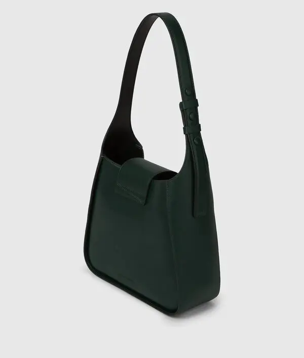 Karl Lagerfeld K/signature Hobo Bag In Smooth Leather - Garden