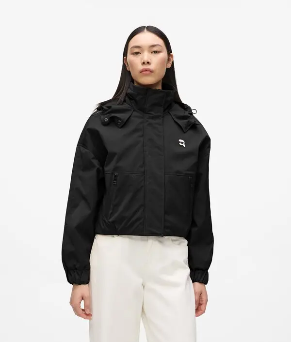 Karl Lagerfeld Ikon Hooded Jacket - Black