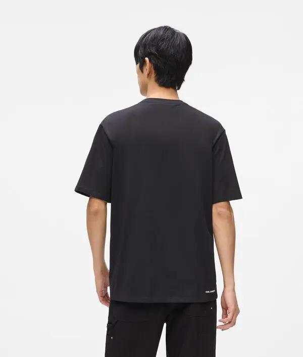 Karl Lagerfeld Ikon K-initial T-shirt - Black
