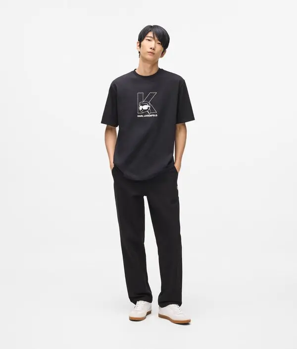 Karl Lagerfeld Ikon K-initial T-shirt - Black